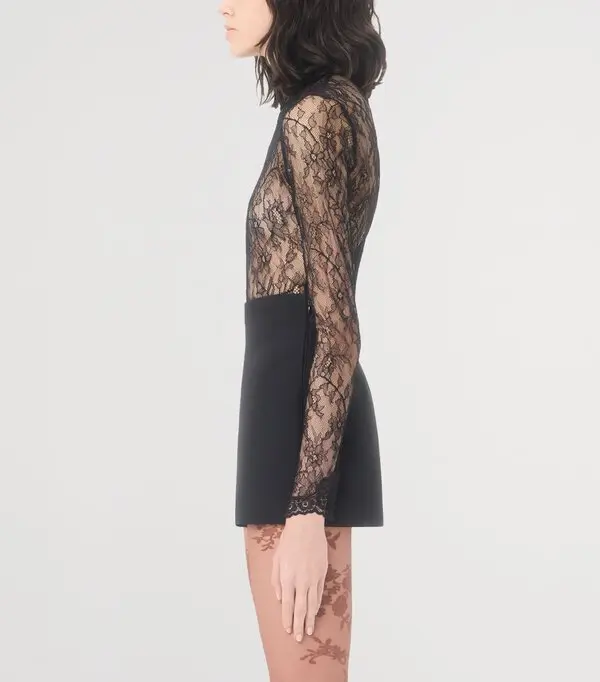Valentino Garavani Lace High-neck Bodysuit