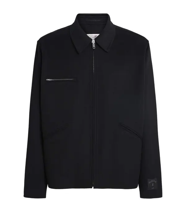 MAISON MARGIELA Wool Zip-up Jacket