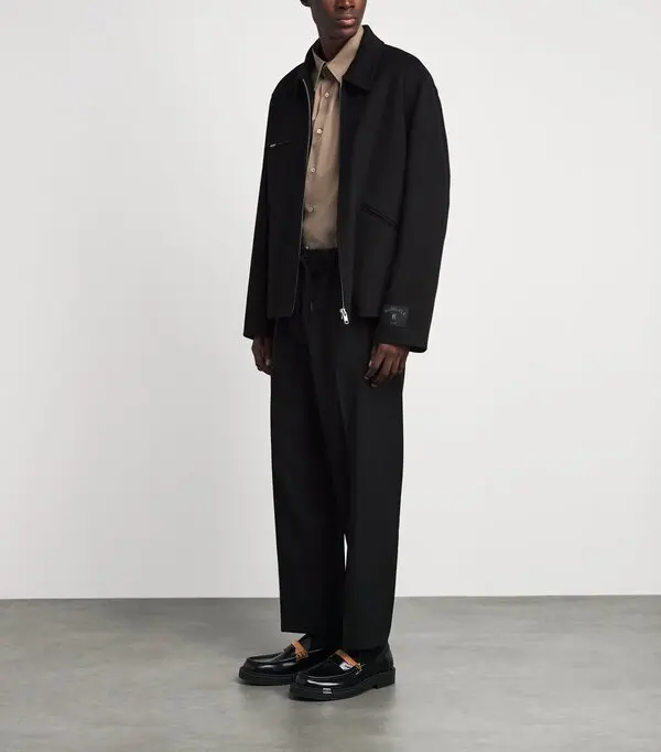 MAISON MARGIELA Wool Zip-up Jacket