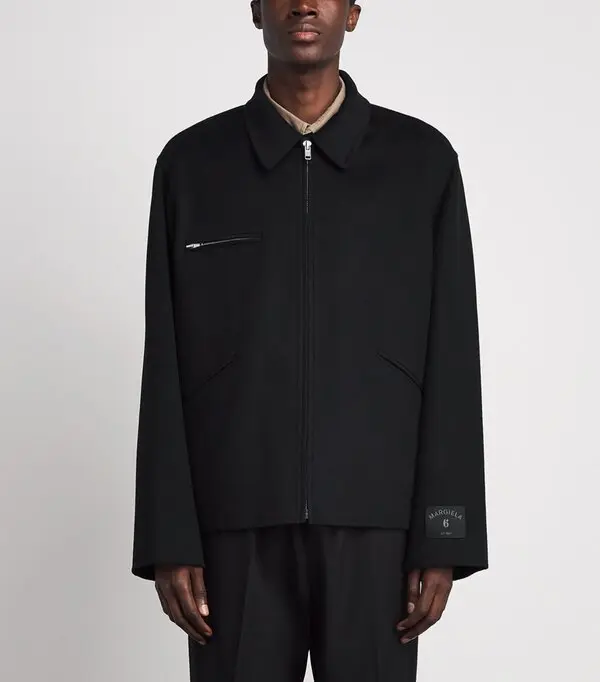 MAISON MARGIELA Wool Zip-up Jacket