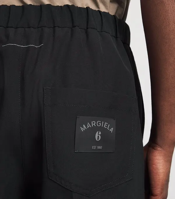 MAISON MARGIELA Cotton Pleated Drawstring Trousers