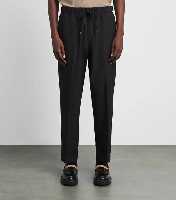 MAISON MARGIELA Cotton Pleated Drawstring Trousers