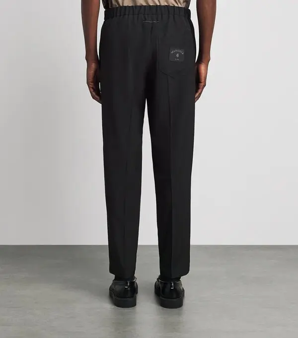 MAISON MARGIELA Cotton Pleated Drawstring Trousers
