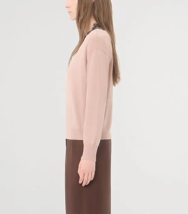 Valentino Garavani Cashmere Lace-trim Sweater