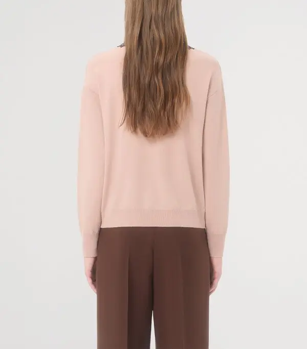 Valentino Garavani Cashmere Lace-trim Sweater