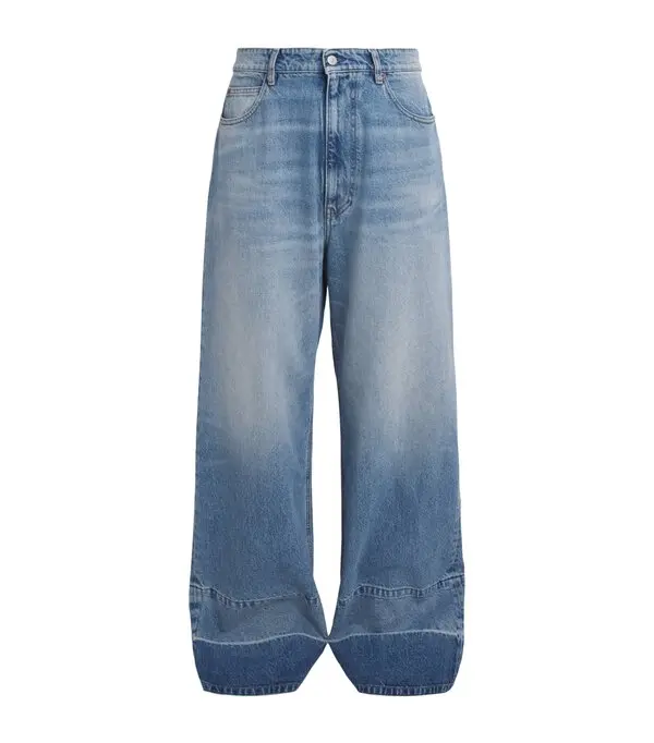 MAISON MARGIELA Paneled Wide-leg Jeans