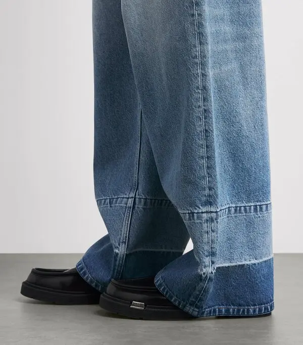 MAISON MARGIELA Paneled Wide-leg Jeans