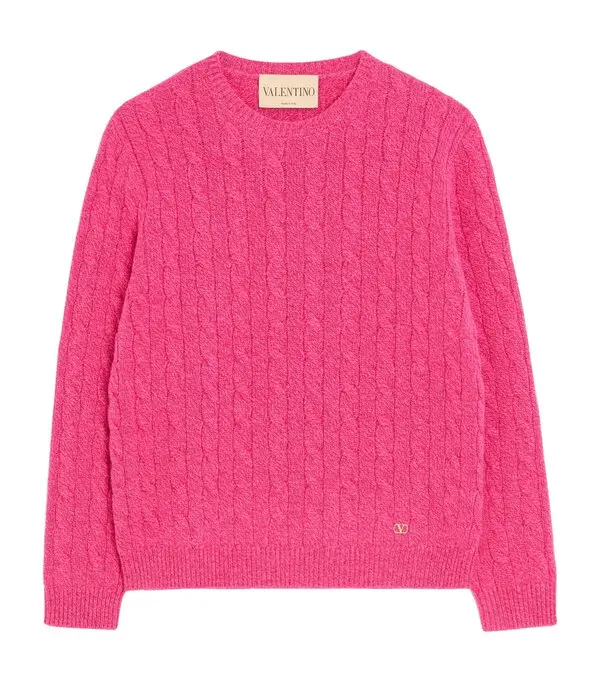 Valentino Garavani Virgin Wool Cable-knit Sweater
