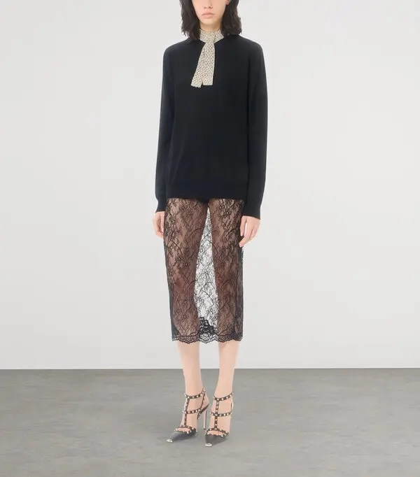 Valentino Garavani Virgin Wool Embellished Sweater