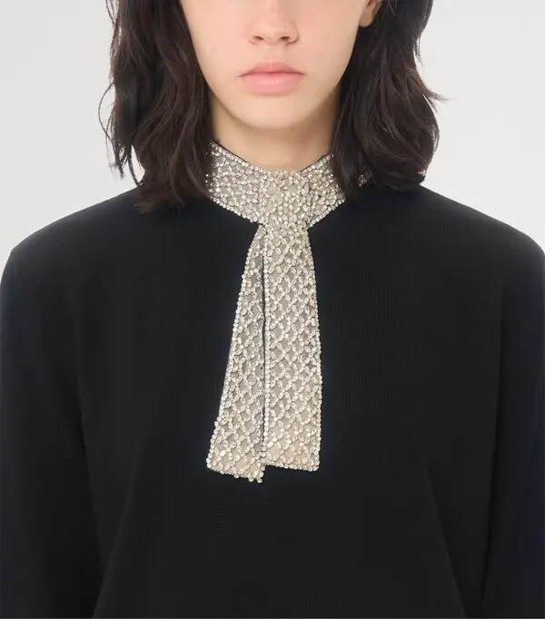 Valentino Garavani Virgin Wool Embellished Sweater