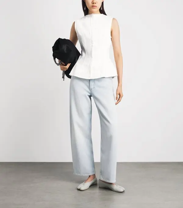AGOLDE Denim Corbin Blouse