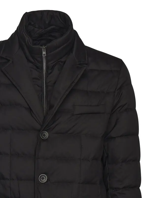 Herno Layered-effect Quilted Down Jacket