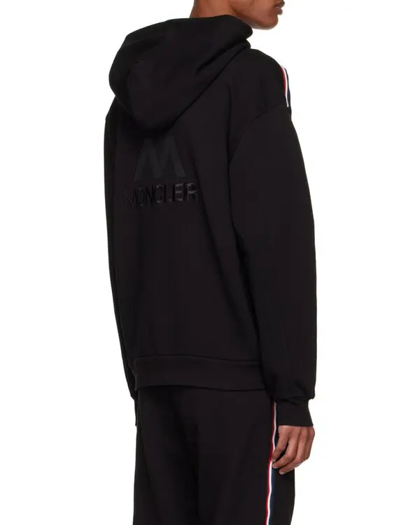 Moncler Tricolour Accent Zip-up Hoodie