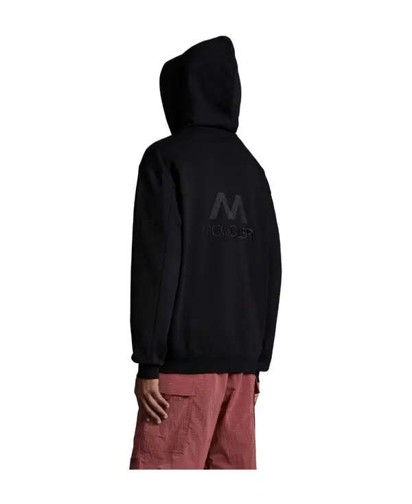 Moncler Tricolour Accent Zip-up Hoodie