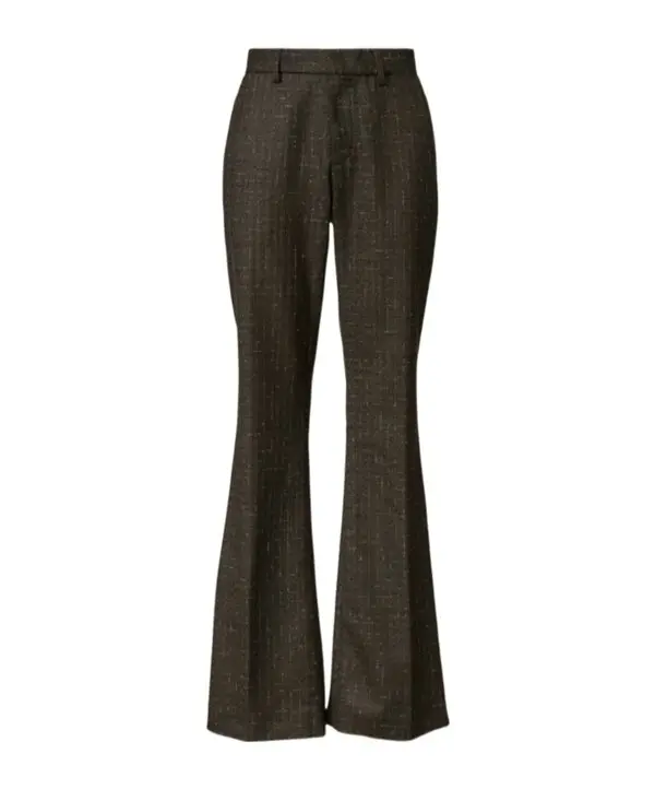 Fabiana Filippi Plaid Flared Trousers