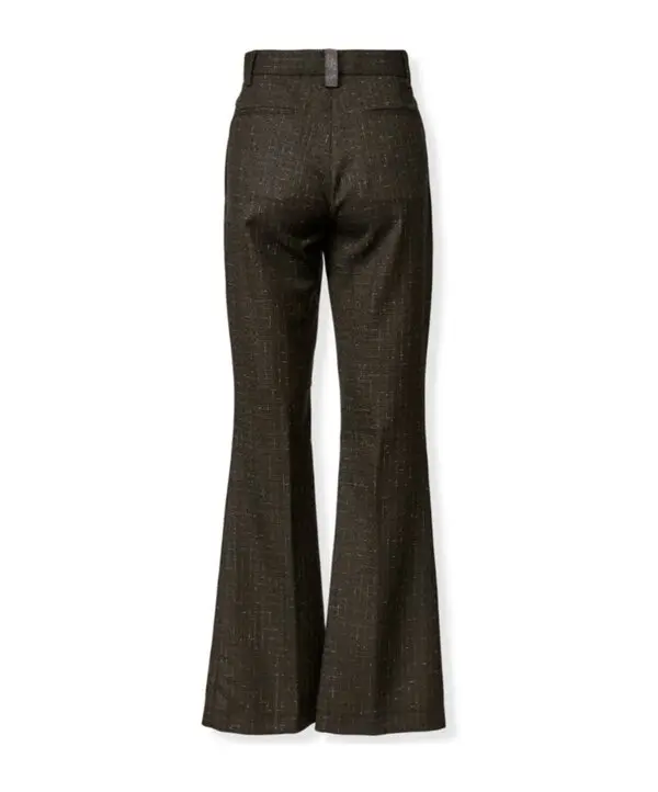 Fabiana Filippi Plaid Flared Trousers