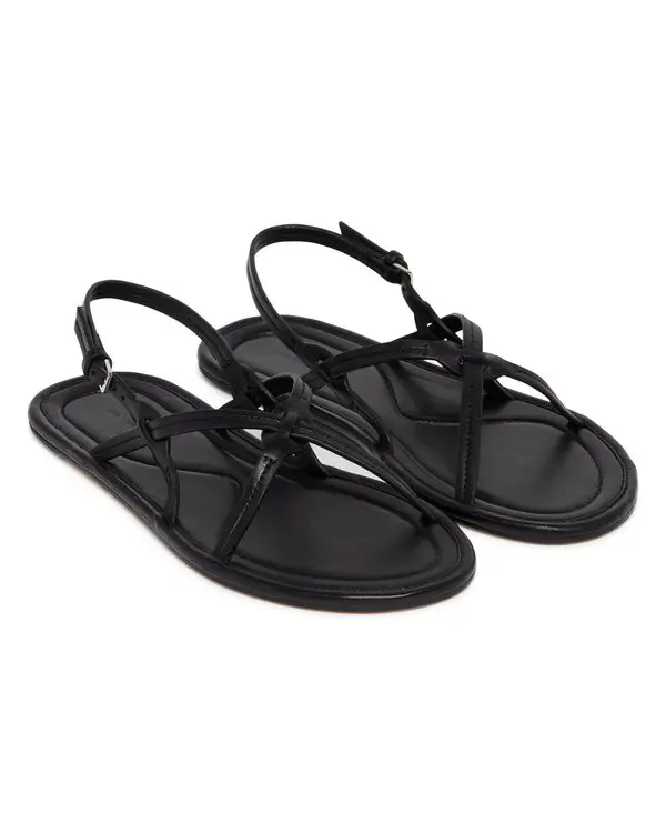THE ROW Round-toe Flat Sandals