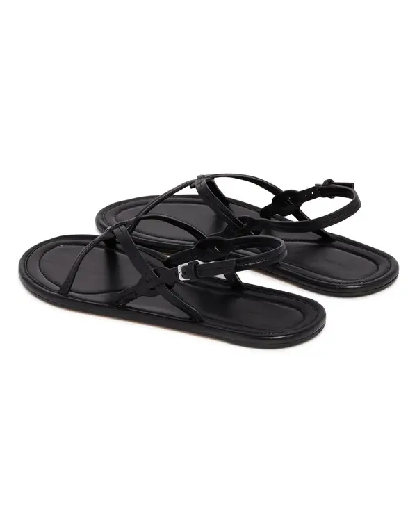 THE ROW Round-toe Flat Sandals