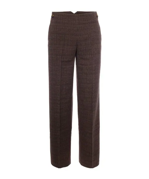 Liu Jo Straight Leg Prince Of Wales Check Trousers - No