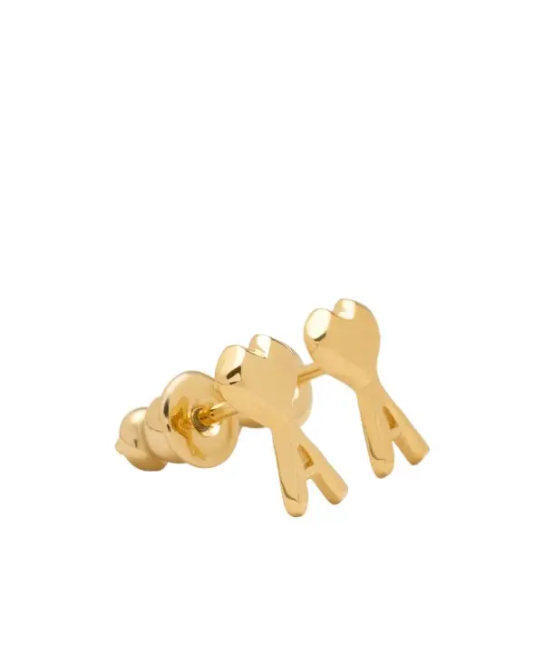 AMI Paris De Coeur Hammered Earrings