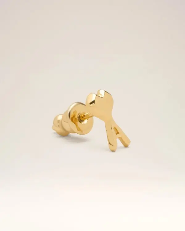 AMI Paris De Coeur Hammered Earrings