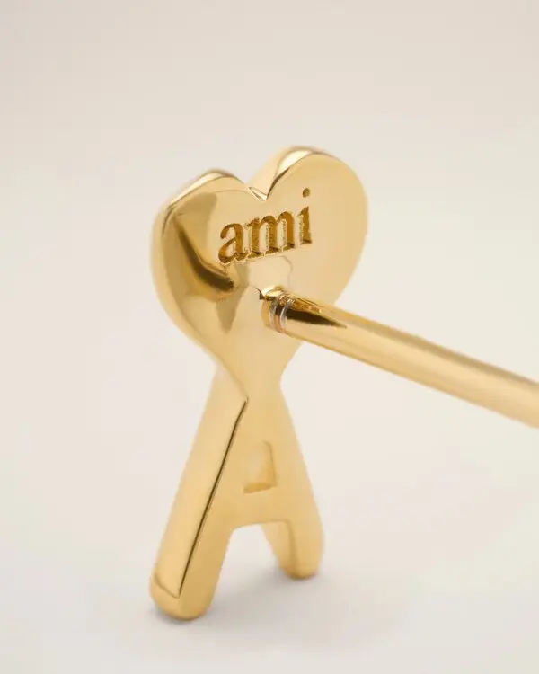 AMI Paris De Coeur Hammered Earrings