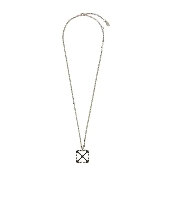 Off-White Arrows Chain-linked Necklace - Gray