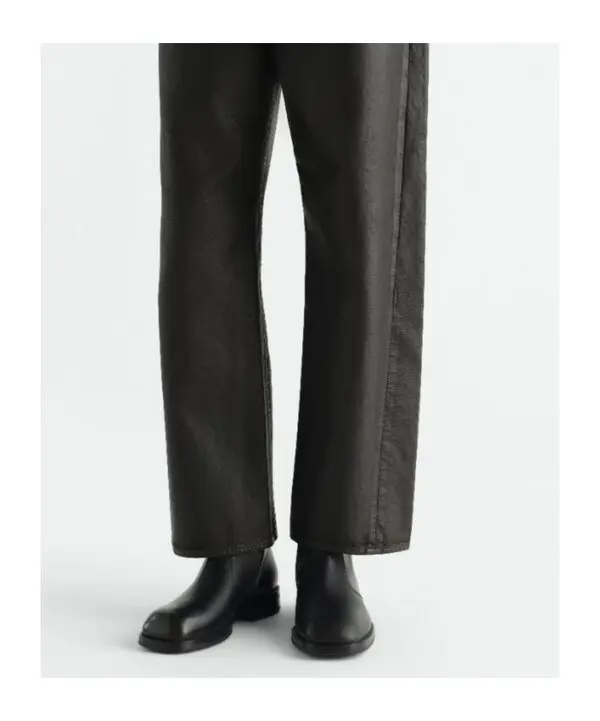 LEMAIRE Zipped Ankle Boots In Shiny Leather