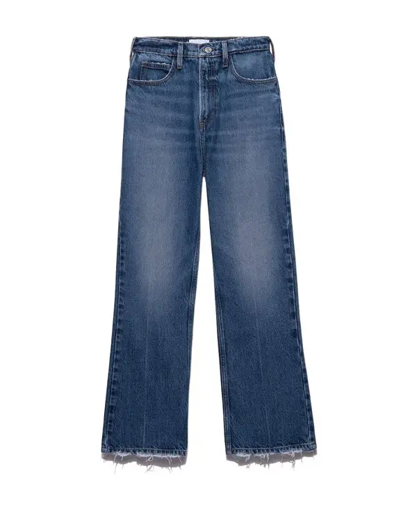 FRAME High-waisted Multi-pocket Denim Trousers