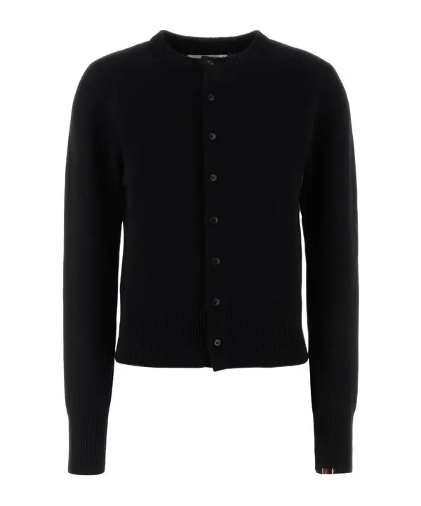 Extreme Cashmere Button-down Long-sleeved Knitwear - Black