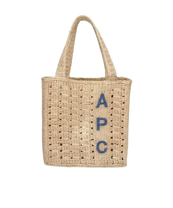 A.p.c. Logo Open-weave Tote Bag