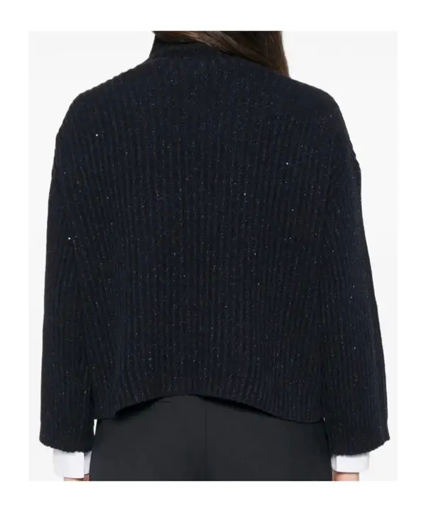 Brunello Cucinelli Ribbed Sequin-embellished Knit