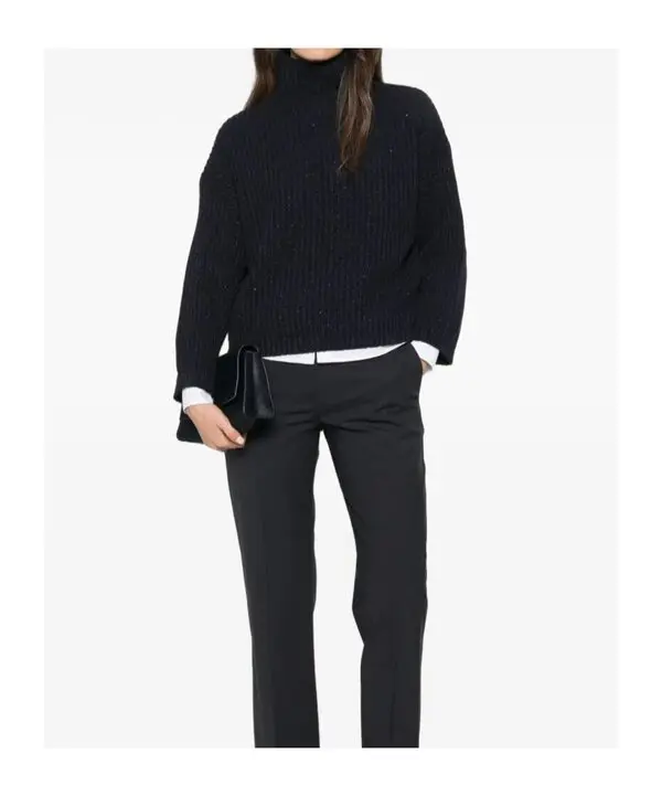 Brunello Cucinelli Ribbed Sequin-embellished Knit