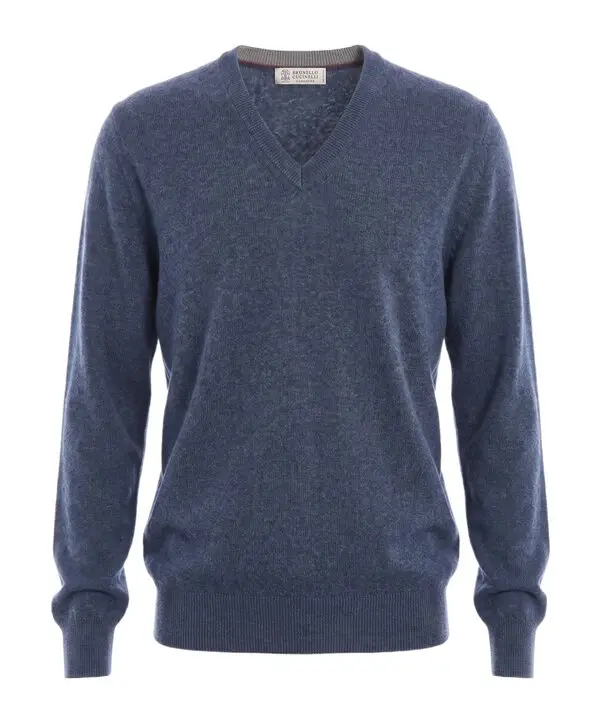 Brunello Cucinelli Cashmere V-neck Sweater - No