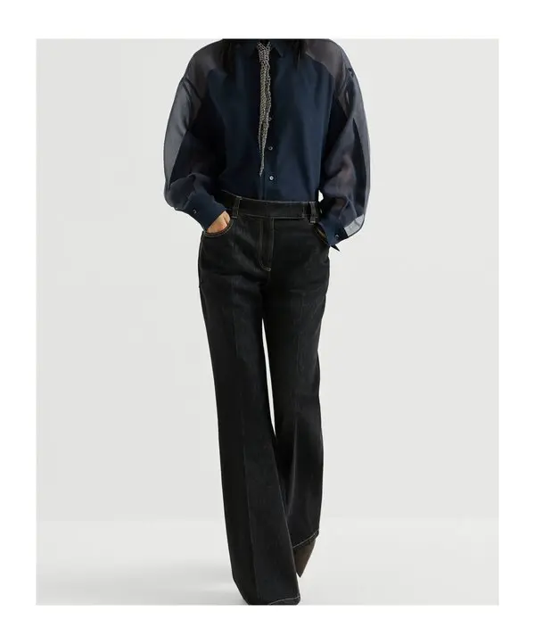 Brunello Cucinelli Monile Flared-leg Jeans