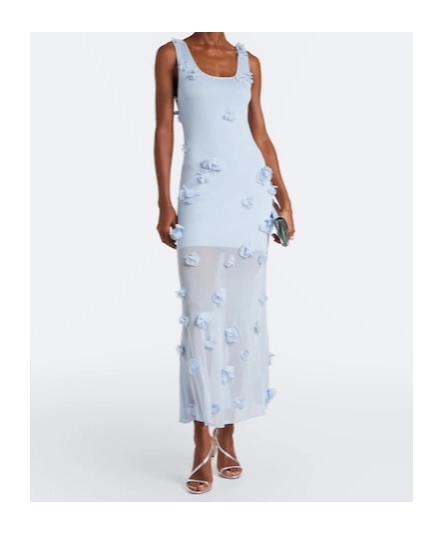 Simkhai Floral Appliqué Gown