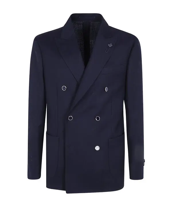 LARDINI Double Breasted Tailored Jacket