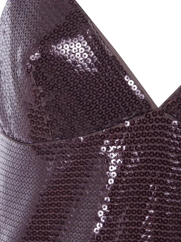 Alberta Ferretti Spaghetti Straps Glossy Sequin Top