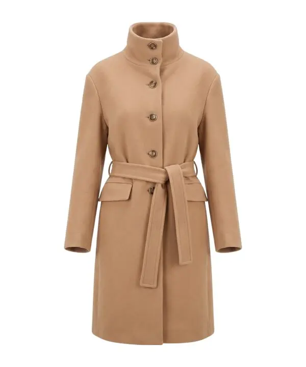 Pinko Belted Button-down Coat
