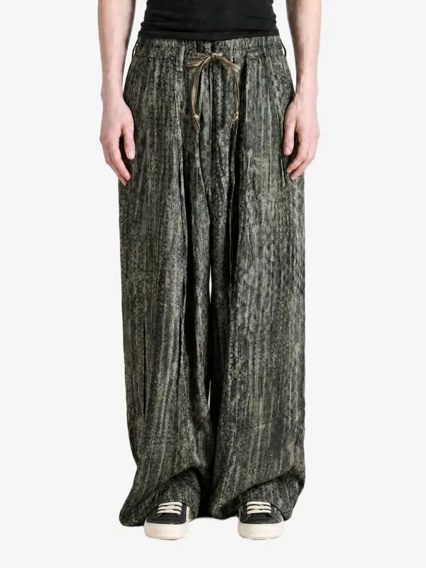 ZIGGY CHEN Digital Printed Drawstring Trousers