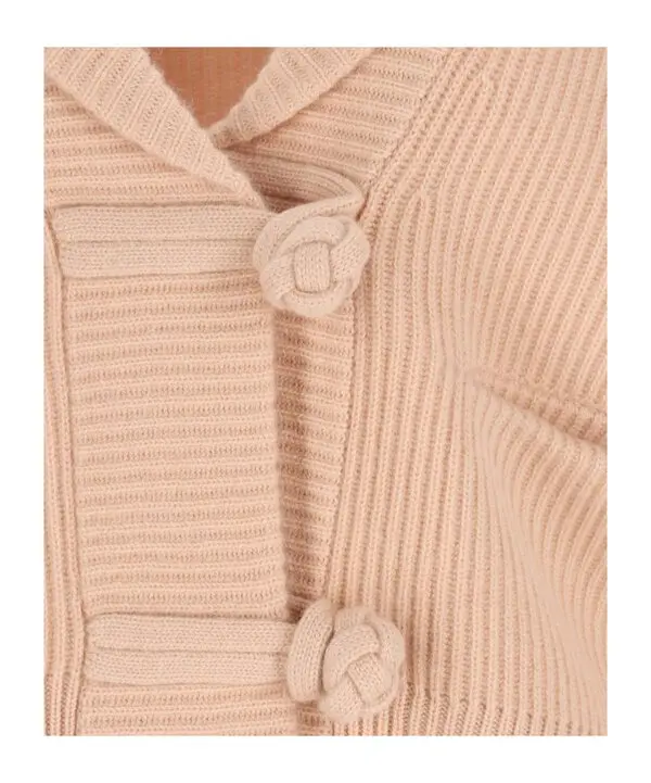 FORTE_FORTE Ribbed Button Cardigan