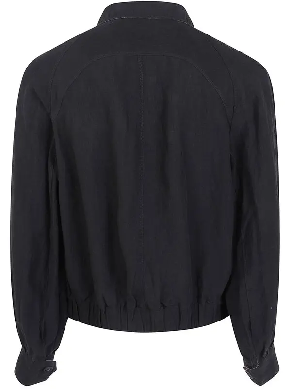 ZIGGY CHEN Cropped Aviator Jacket