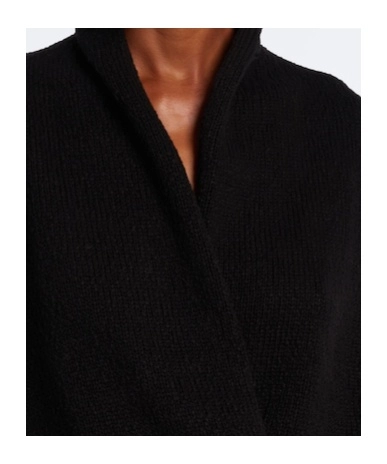 AYA MUSE Kena Wrap Cotton Top - Black