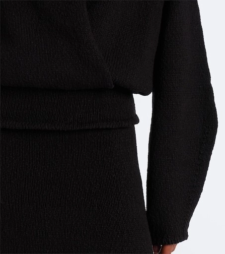 AYA MUSE Kena Wrap Cotton Top - Black