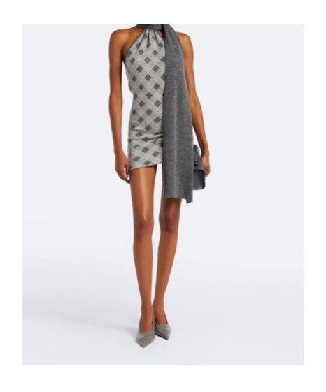 AYA MUSE Axis Wool-blend Minidress