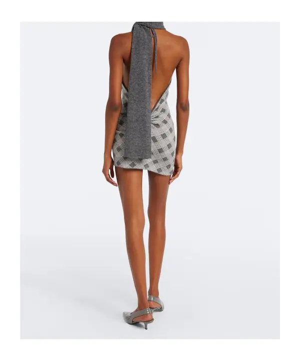 AYA MUSE Axis Wool-blend Minidress