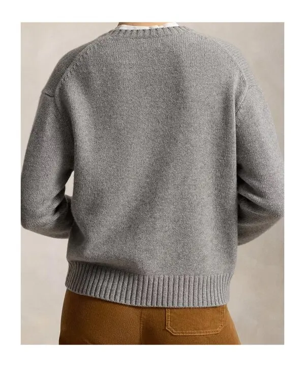 Polo Ralph Lauren Bear Motif Crew Neck Jumper