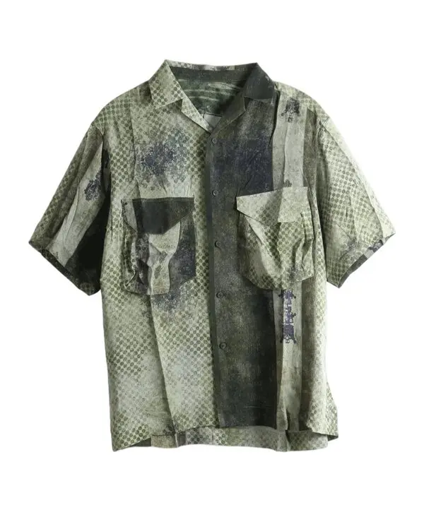 ZIGGY CHEN Short-sleeved Shirt - Gray