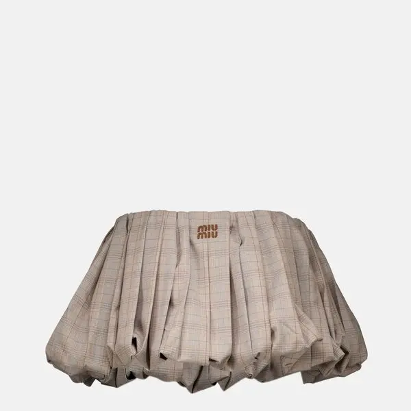 Miu Miu Pleated Midi Skirt