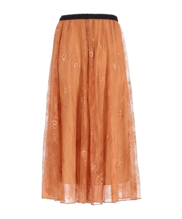 FORTE_FORTE Chantilly Lace Long Skirt
